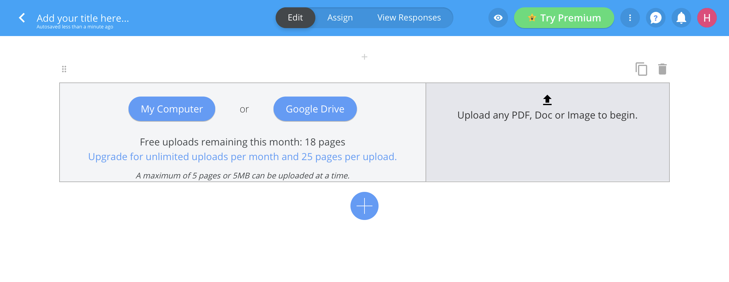 Go Formative – ZOOM + α